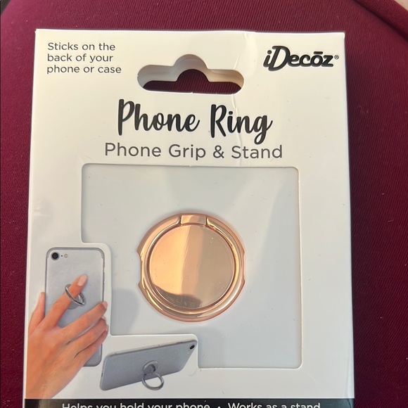 iDecoz | Cell Phones & Accessories | Rose Gold Phone Ring Grip Stand ...
